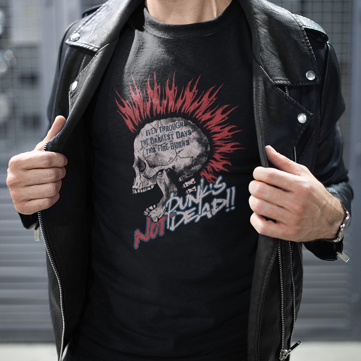 Punk Rock Festival T-shirt - Punk's Not Dead | Snelle Verzending