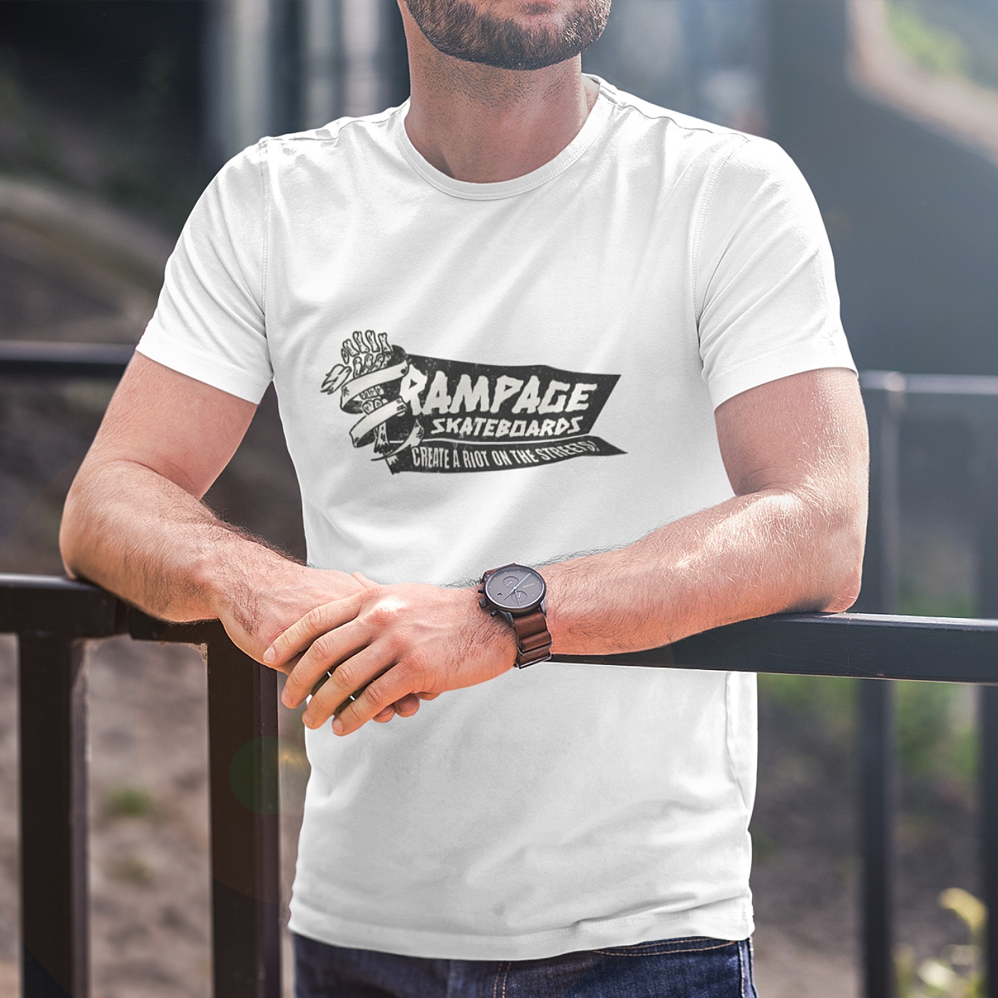 Rampage Skateboards T-shirt - Skate Outfit | 100% Katoen